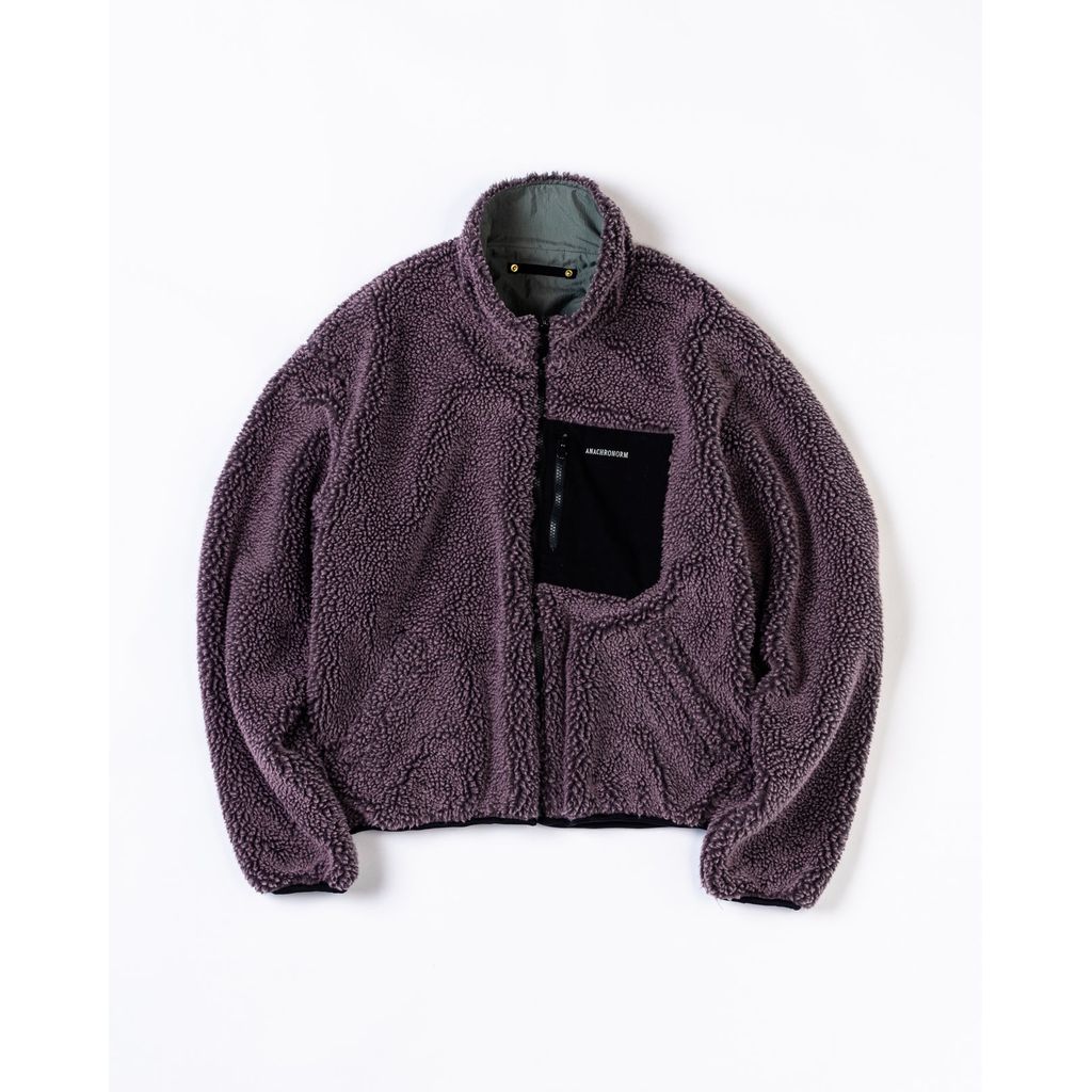 ANACHRONORM REVERSIBLE BOA JACKET PURPLE – MAROON WEBSTORE