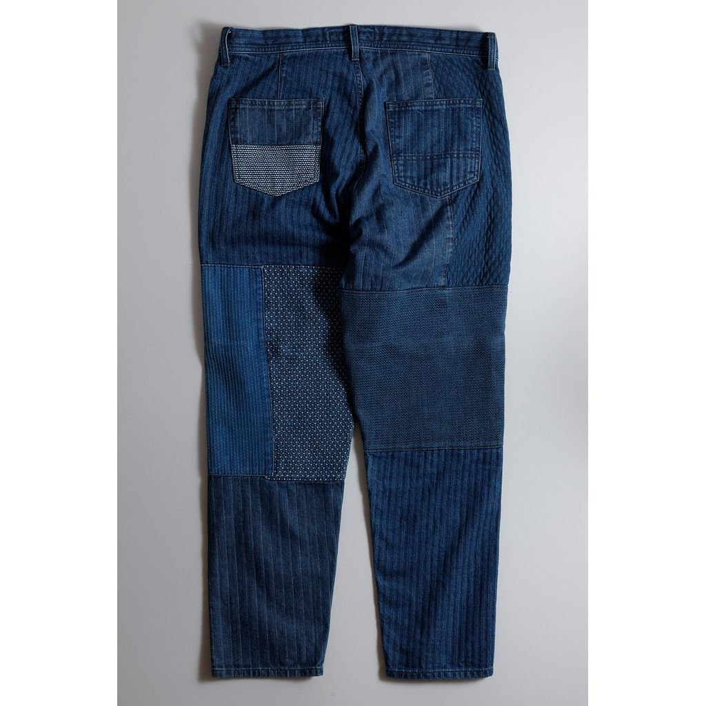 FDMTL PATCHWORK PANTS 3YR WASH – MAROON WEBSTORE