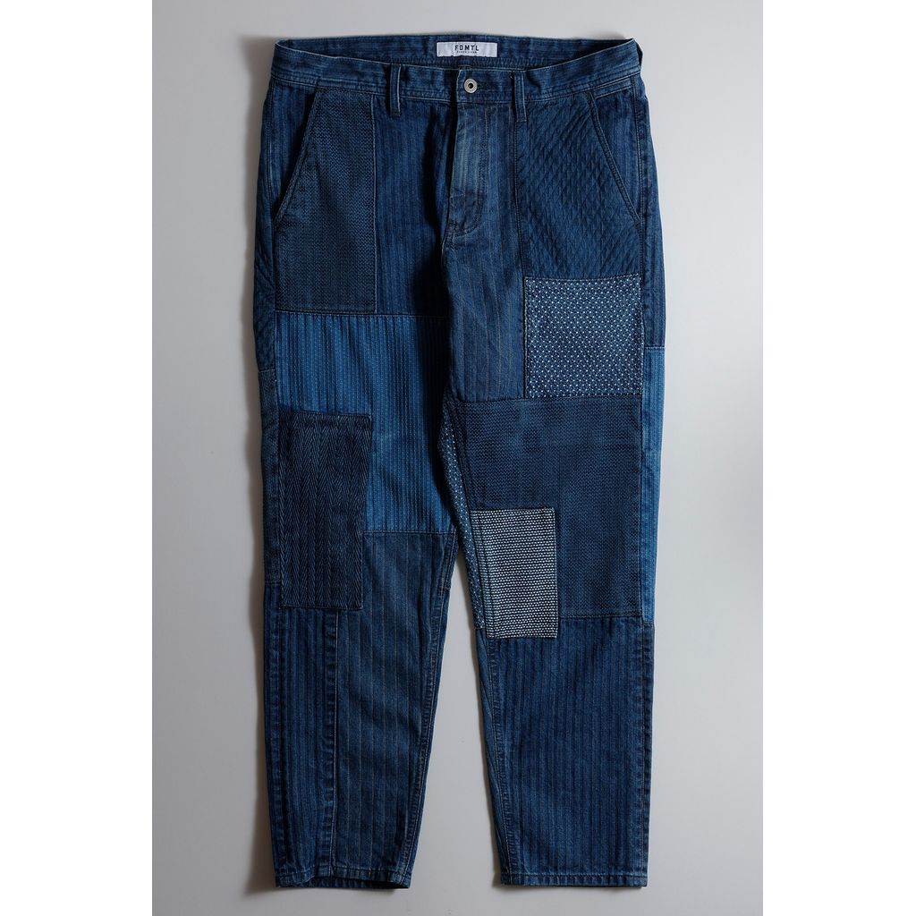 FDMTL PATCHWORK PANTS 3YR WASH – MAROON WEBSTORE